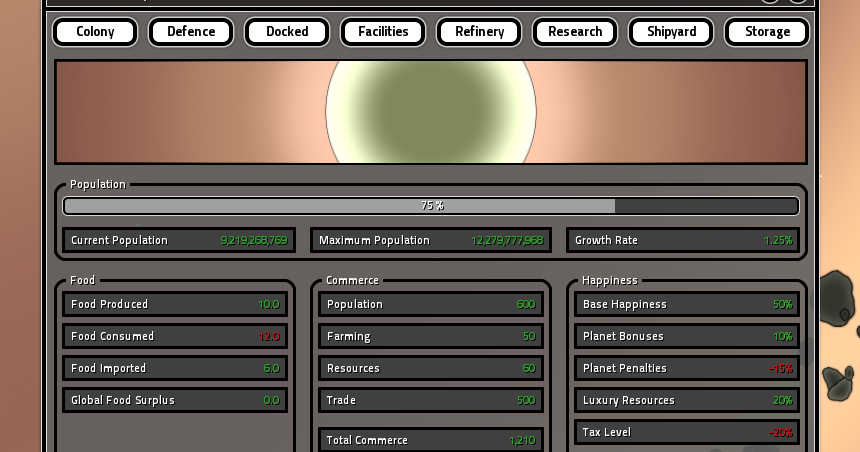 Galaxial Development Blog: Improved Colony Interface Galaxial Development Blog: Improved Colony Interface