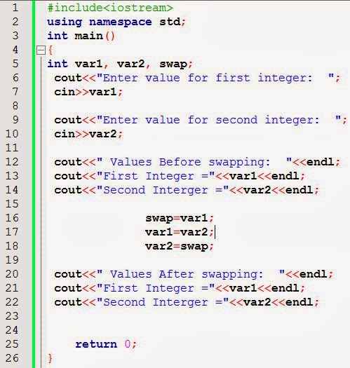 C++ program to swap the values of two integers ~ C++ Programming ... C++ program to swap the values of two integers ~ C++ Programming ...