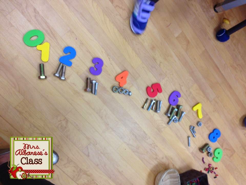 Hands-on math through play...with a math card FREEBIE! | Mrs. Albanese ...