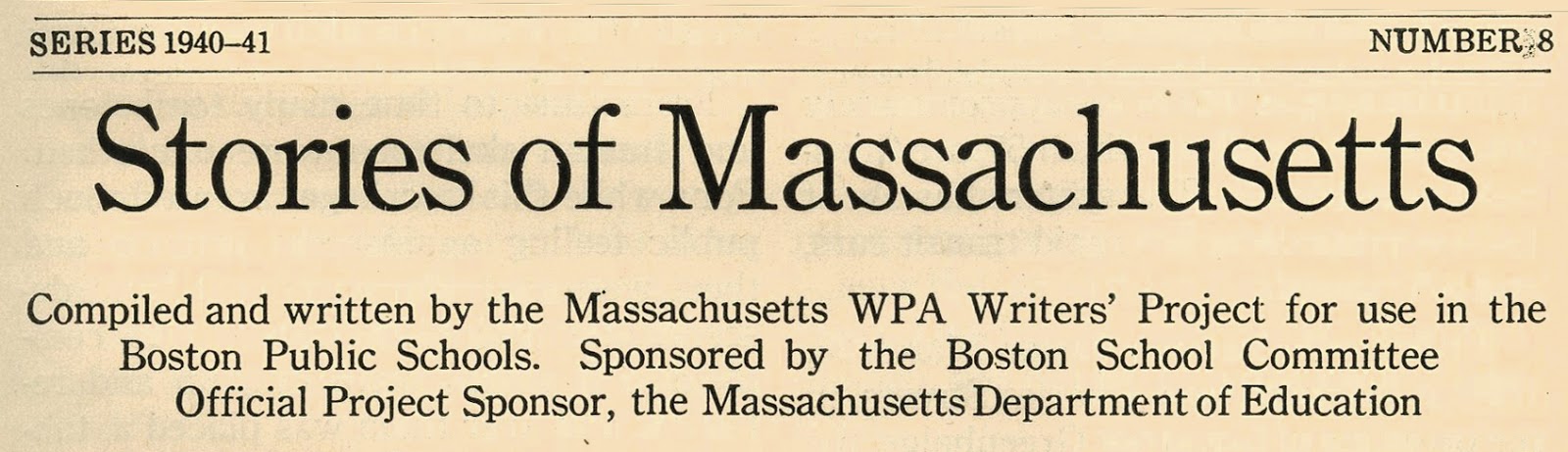 State Library of Massachusetts: Stories of Massachusetts