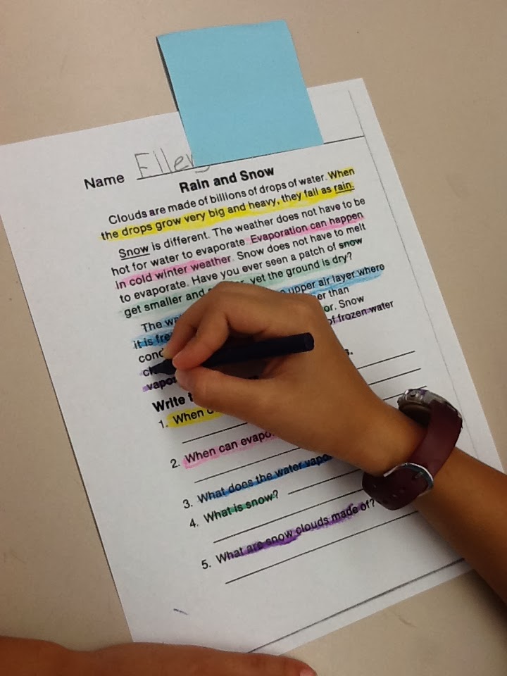 Color Coding Text Evidence - Surfin' Through Second