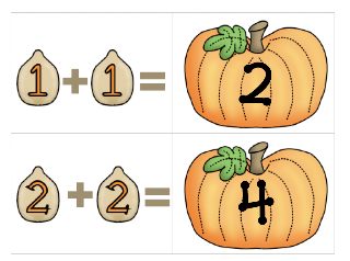The Connected Teacher : Pumpkin Doubles Facts