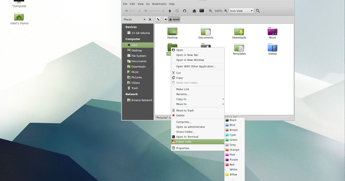 Folder Color Gets Caja And Nemo File Managers Support, Other Changes ~ Web Upd8: Ubuntu / Linux blog