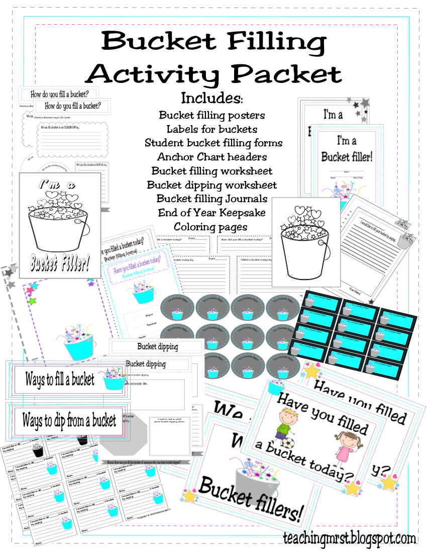 Have You Filled A Bucket Today Coloring Page