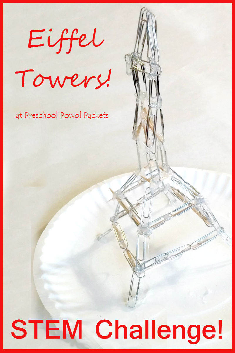 Eiffel Tower STEM Challenge! | Preschool Powol Packets