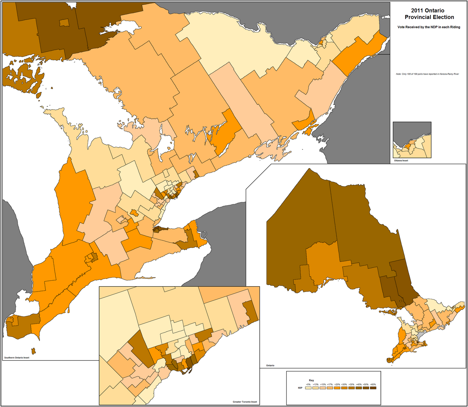 Canadian Election Atlas: Ontario 2011 election results - analysis Canadian Election Atlas: Ontario 2011 election results - analysis