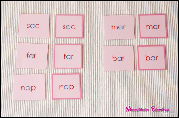 Serie Rosa Montessori – Tarjetas para imprimir en catalán – Creciendo ...