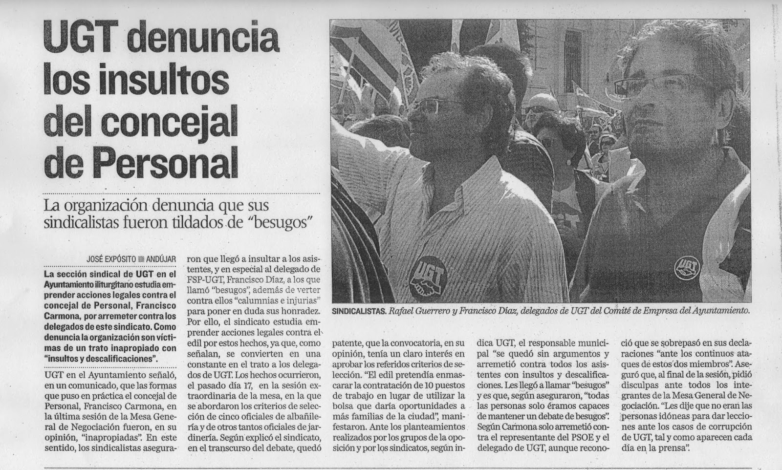 ADMINISTRACION LOCAL FSP-JAEN: LA SECCIÓN SINDICAL DE LA FSP-UGT/JAÉN ... ADMINISTRACION LOCAL FSP-JAEN: LA SECCIÓN SINDICAL DE LA FSP-UGT/JAÉN ...