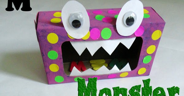 M is for Monster: Craft & Activity | Totschooling - Toddler, Preschool ...