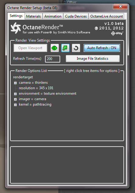 Octane render settings - psawedivine