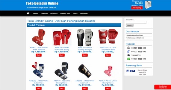 Toko Beladiri Online Toko Online Terpercaya 100% - By PolisiOnline.com