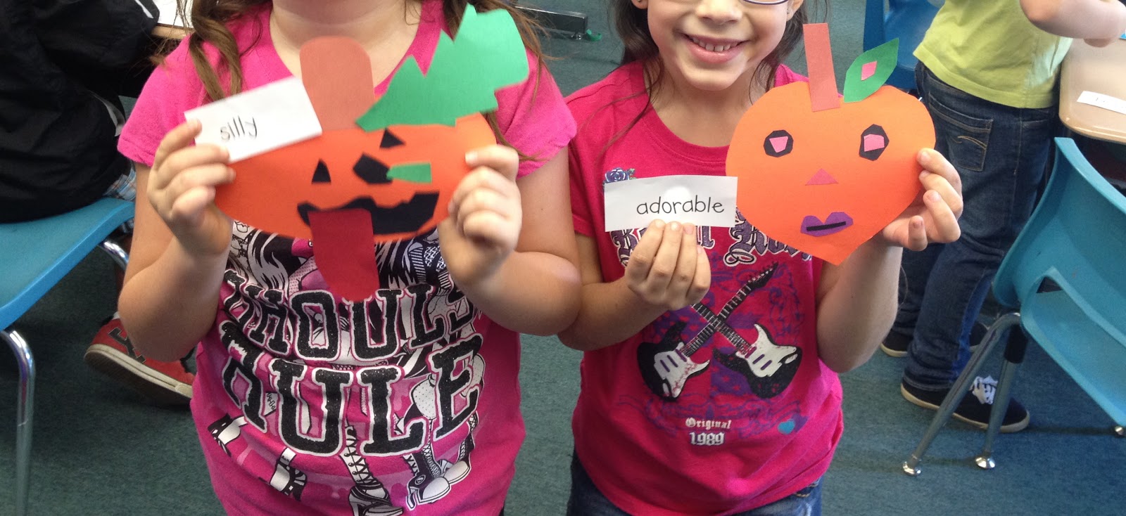 PUMPKIN ADJECTIVES - CRAFTIVITY + CENTERS - Teacher Idea Factory