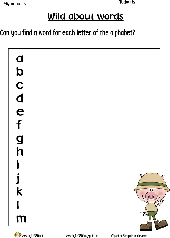 WIld about words- clues - Classroom Freebies