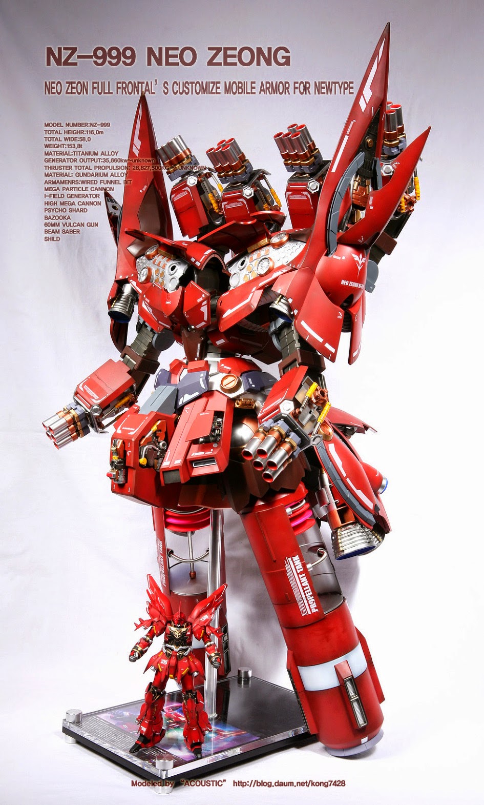 Custom Build: HGUC 1/144 NZ-999 Neo Zeong "Open Hatch Presentation" - Gundam Kits Collection ...