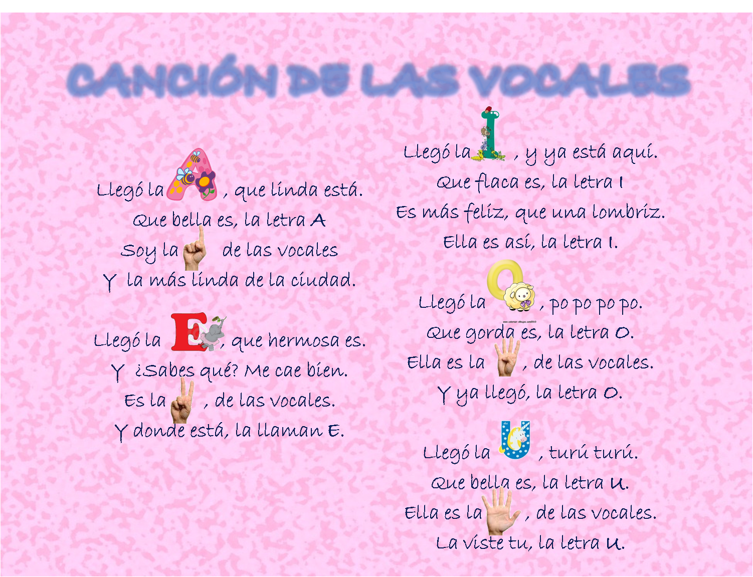 Aprendiendo en el Preescolar: LAS VOCALES
