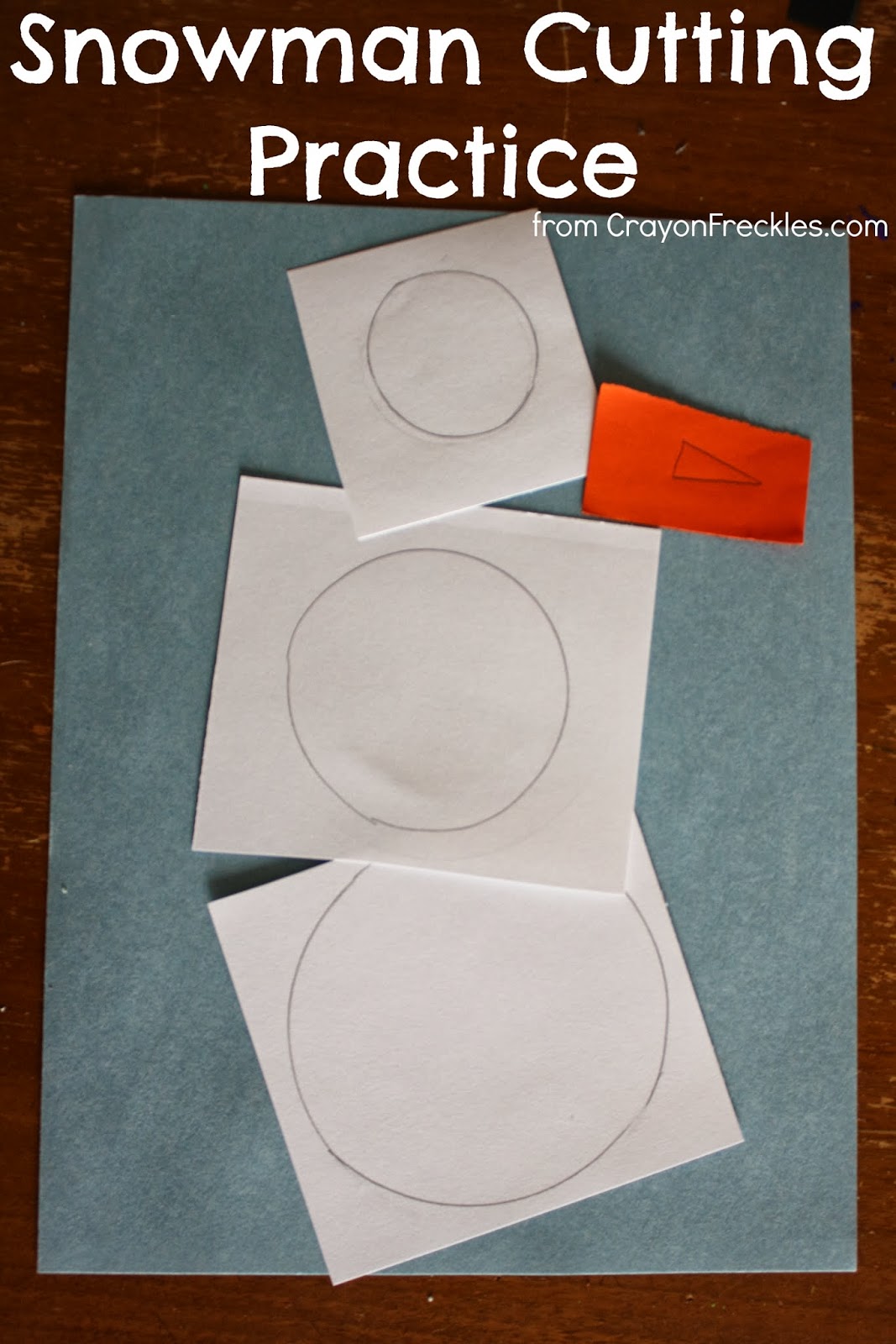 Snowman Cutting Practice and Craft {Winter Activity} - Do Play Learn