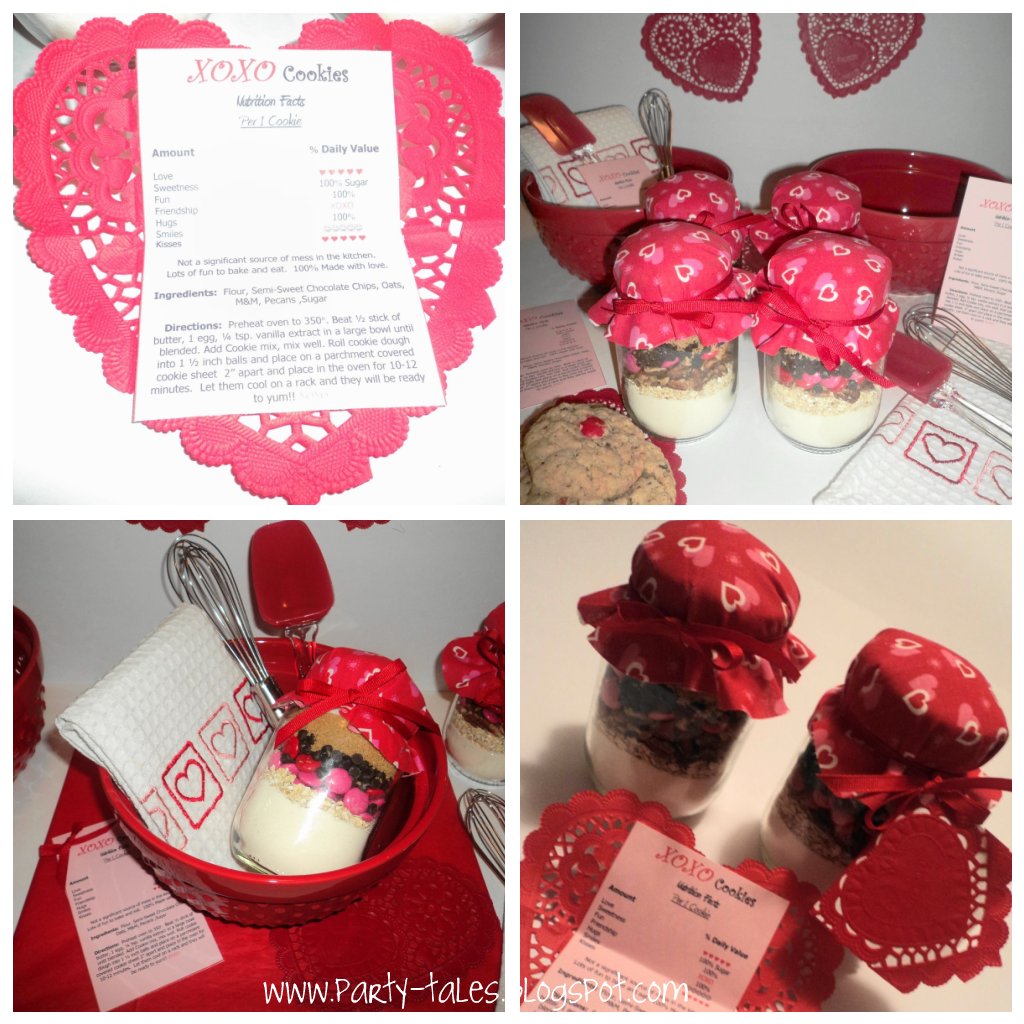 Party-Tales: ~ Cute Idea ~ Valentines's XOXO Cookies in a Jar Chocolate ...