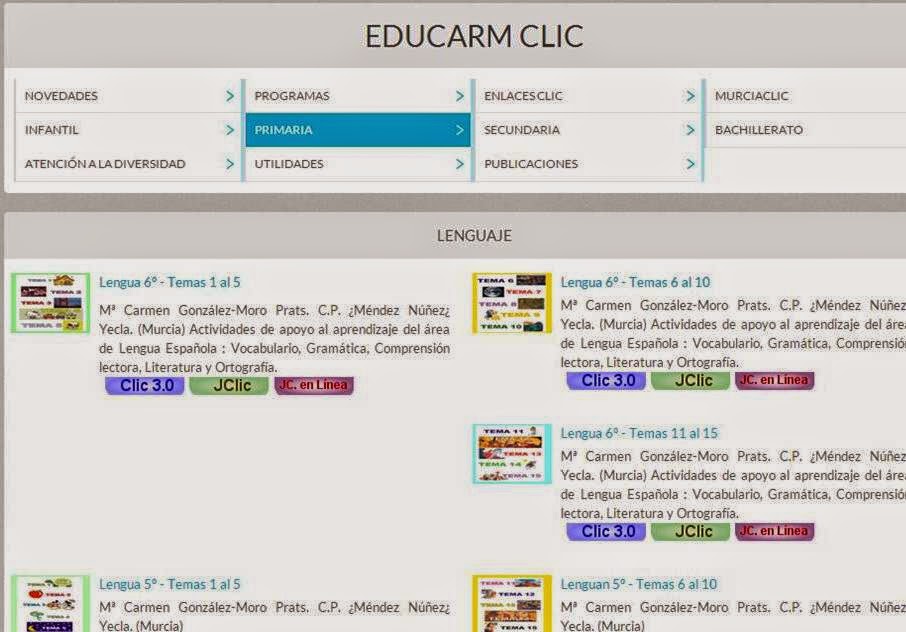 Jugando y aprendiendo : EDUCARM CLIC