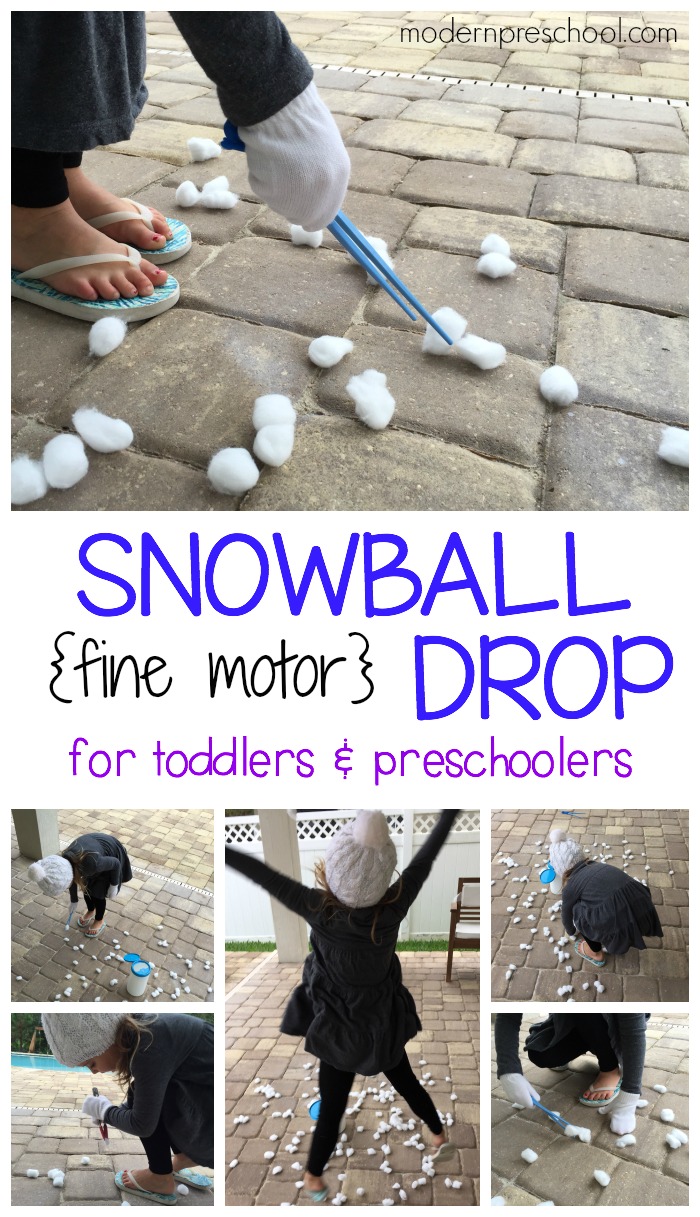 Snowball Fine Motor Busy Bag