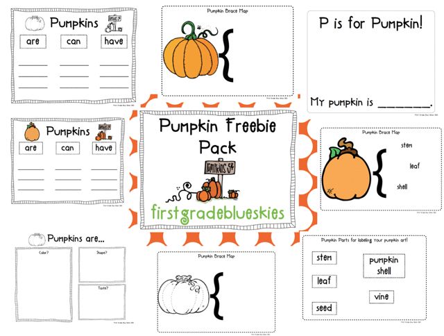 Pumpkin Freebies! : Blue Skies with Jennifer White