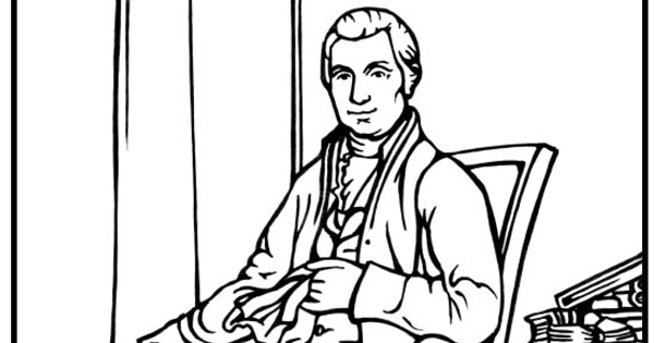 James Monroe Coloring Page Sketch Coloring Page