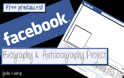 Facebook Biography and Autobiography Printables - Mom Envy