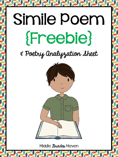 Middle Grades Maven: Figurative Language Poems~Freebie Included