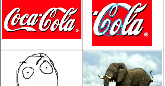 Just For Fun Pic The Hidden Message In Coca Cola Logo Is An Elephant just-for-fun-pic-the-hidden-message-in-coca-cola-logo-is-an-elephant