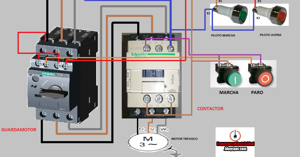 Esquemas eléctricos: Como instalar un guardamotor