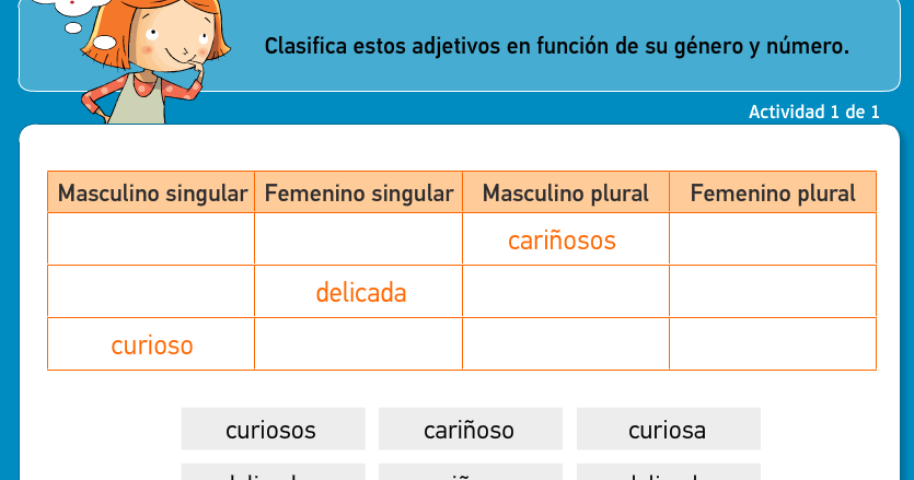 Net Japa: Género y número de los adjetivos