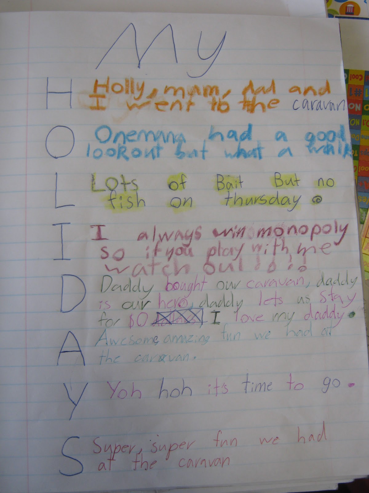 Acrostic Poem For Holiday at Joanna Swanner blog
