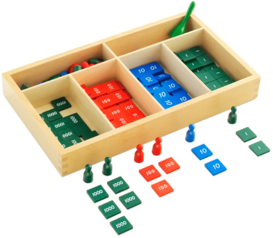 Family FECS: Montessori Activity: Introduction to the Stamp Game