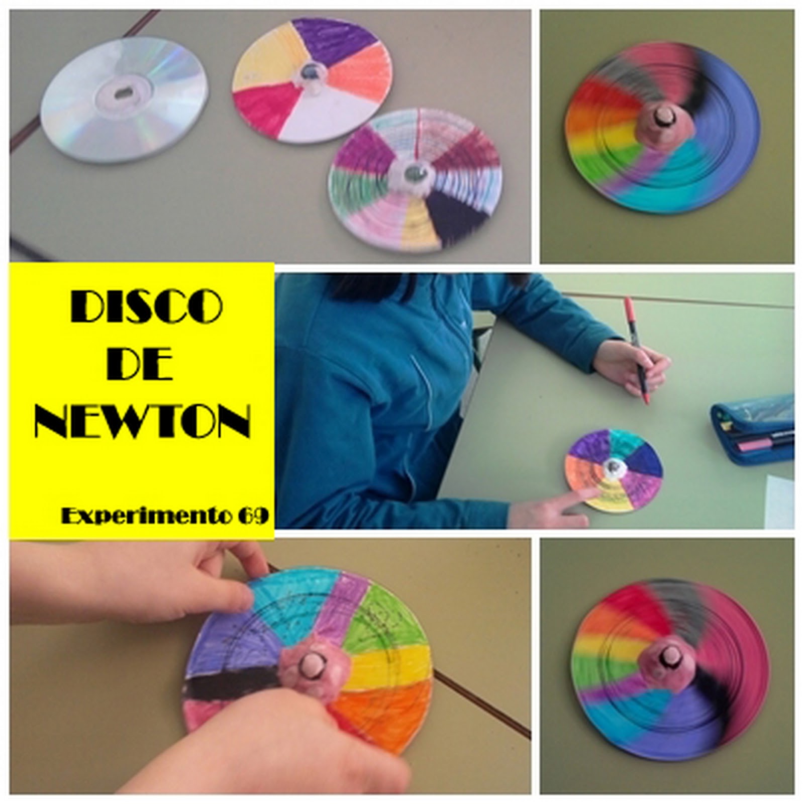 Disco De Newton Experimento - BRUNIV