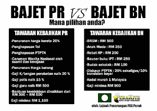 Ibnu Hasyim: Pilih!! Bajet PR atau Bajet BN..