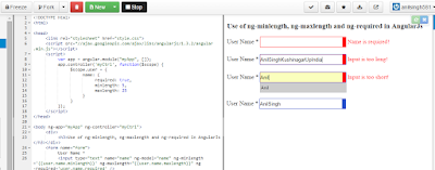 ng-minlength, ng-maxlength and ng-required in AngularJs - Interview Questions Angular ...