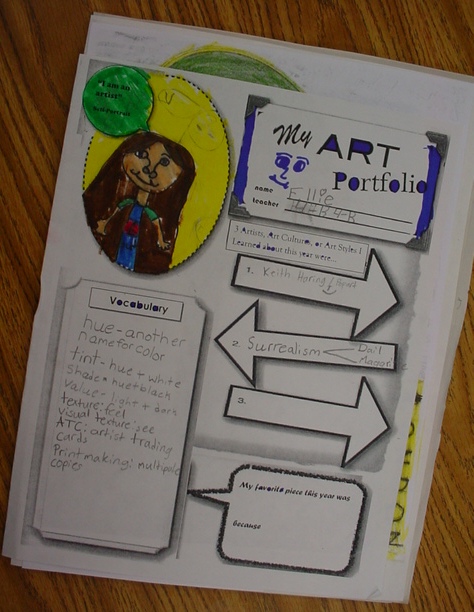 Mrs. Knight's Smartest Artists: Keeping track: K-5 Portfolios
