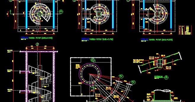 Tangga Putar Dwg - Riset