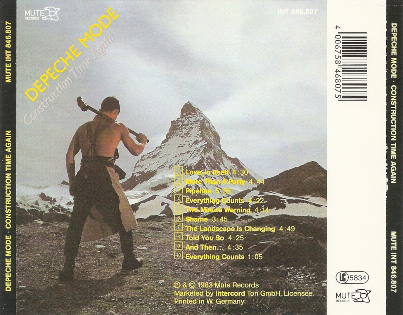 The First Pressing CD Collection: Depeche Mode - Construction Time Again