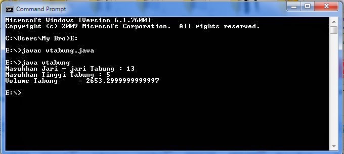 Mencari Volume Tabung Menggunakan Java - Magazine Blog