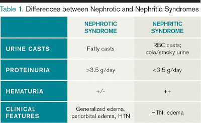 Difference between Nephrotic and Nephritic syndrome ~ Bahrian Doctors
