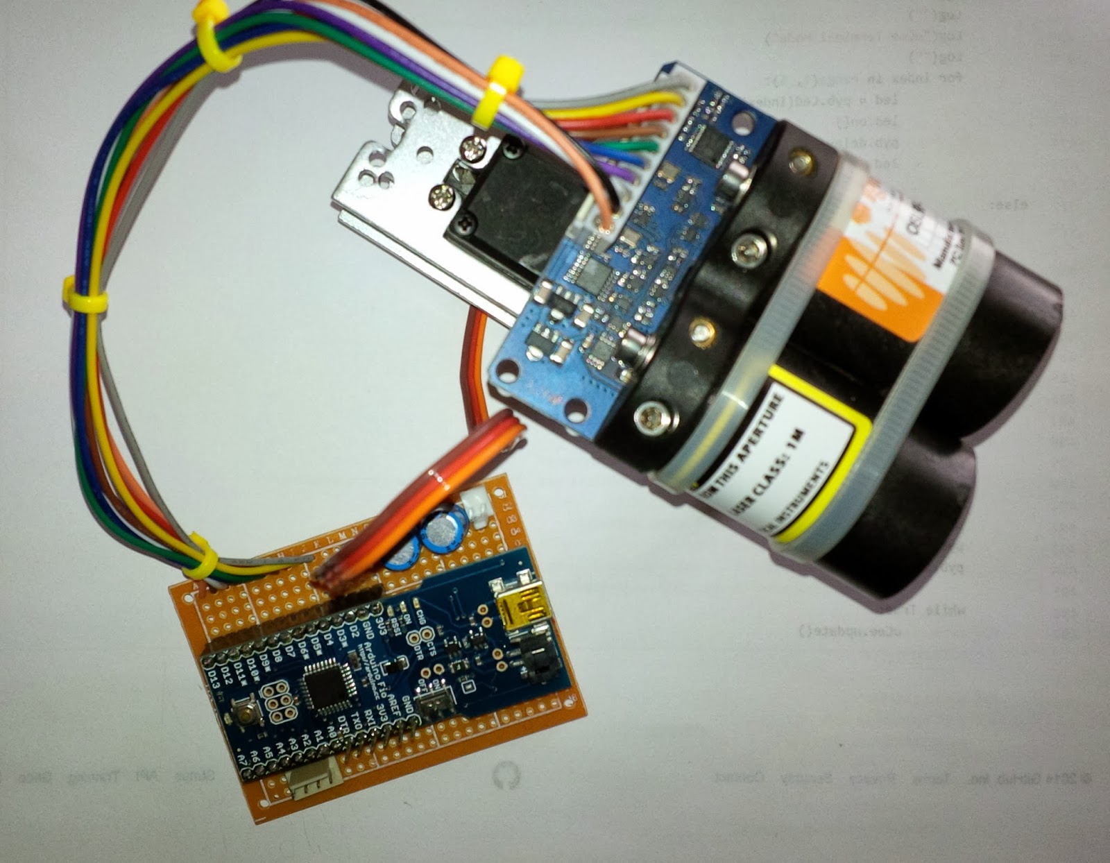 Arduino-Pi Ramblings: Prototype of OSLRF01 Arduino Scanning LIDAR ... Arduino-Pi Ramblings: Prototype of OSLRF01 Arduino Scanning LIDAR ...