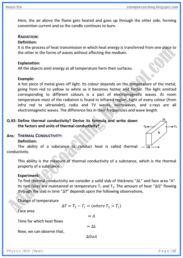 Adamjee Coaching Heat Question Answers Physics 10th adamjee-coaching-heat-question-answers-physics-10th