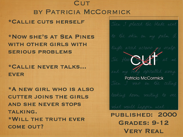 Young Adult Reading Machine: Cut by Patricia McCormick