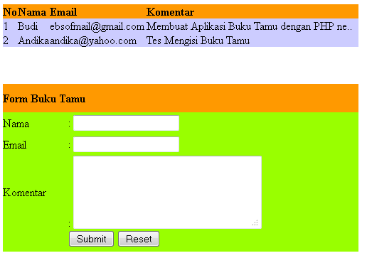 Membuat Aplikasi Buku Tamu Dengan PHP ~ Ebsof Blog Membuat Aplikasi Buku Tamu Dengan PHP ~ Ebsof Blog