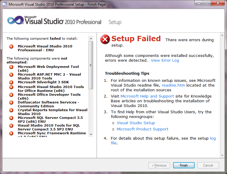 C# Rules: Error instalando Visual Studio 2010 C# Rules: Error instalando Visual Studio 2010