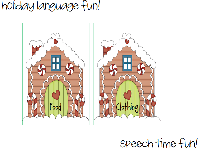 Holiday Language Fun! - Speech Time Fun: Speech and Language Activities