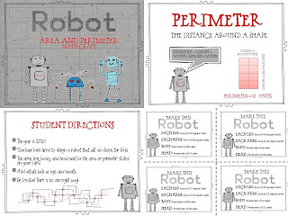 Diary of a Not So Wimpy Teacher: Area & Perimeter Robots