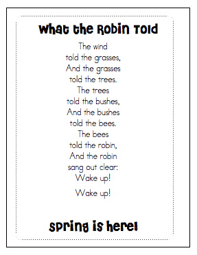 Joyful Learning In KC: Spring Poems