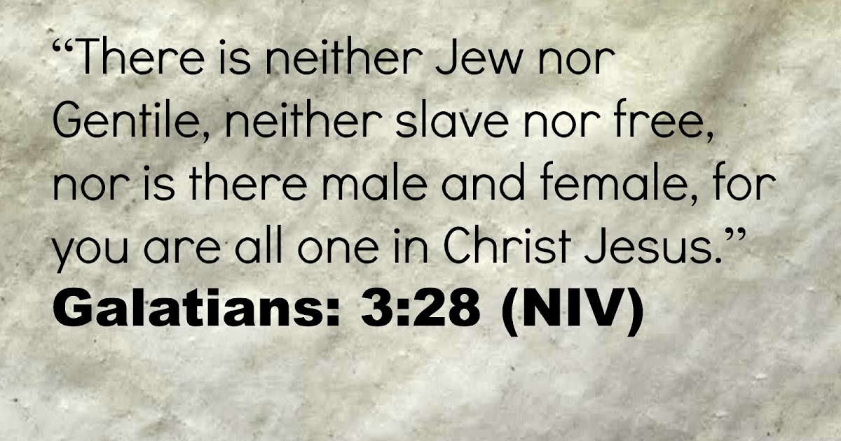 Only One Thing: Galatians 3:28 (Week 3)