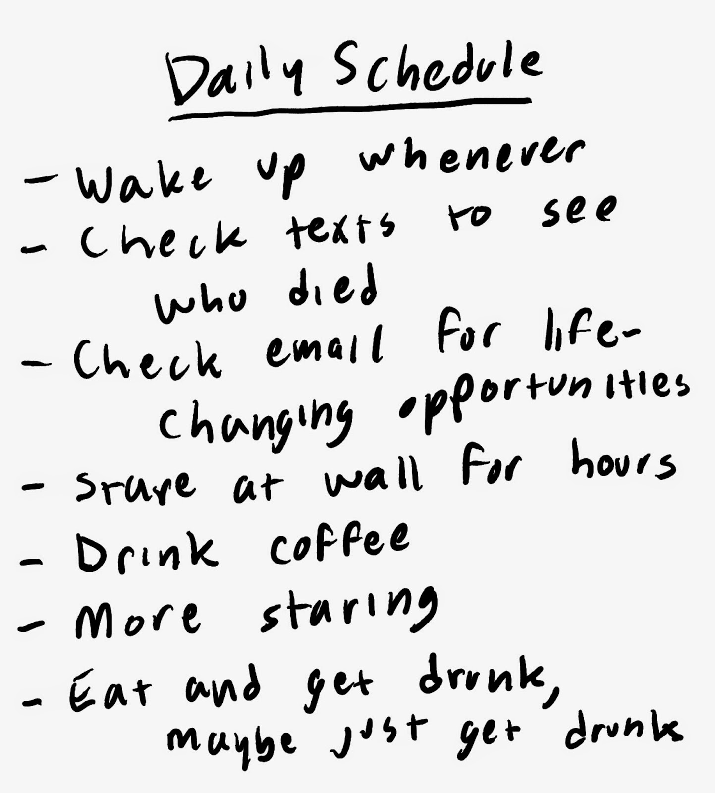 Nateturbow Daily Schedule nateturbow-daily-schedule